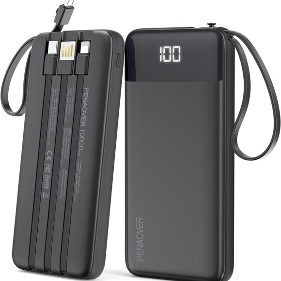 Other | Portable Charger 1000mah Power Bank With Builtin Cable 5 Output ...